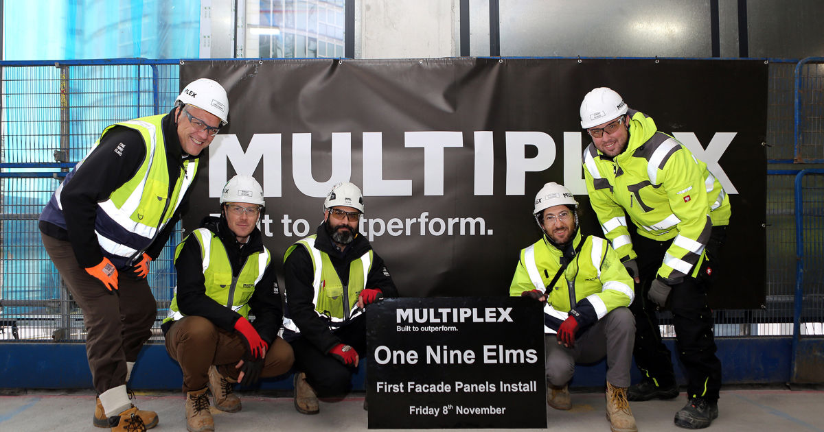 One Nine Elms Project install first façade panel | News | Multiplex
