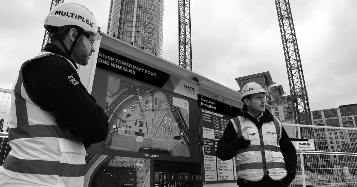 36 hour concrete pour carried out at One Nine Elms project | News ...